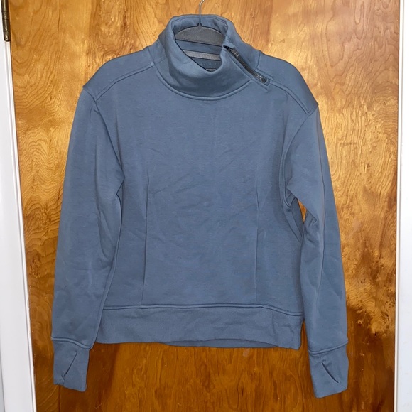 all in motion | Tops | All In Motion Asymmetrical Zip Pullover Mock ...